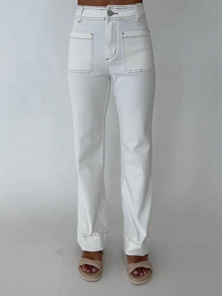 VISION DENIM JEANS - White – Alex & Nia